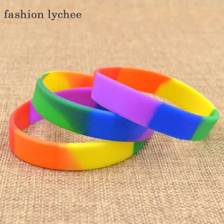 Rainbow Silicon Wristband – Mist LGBTQ Foundation