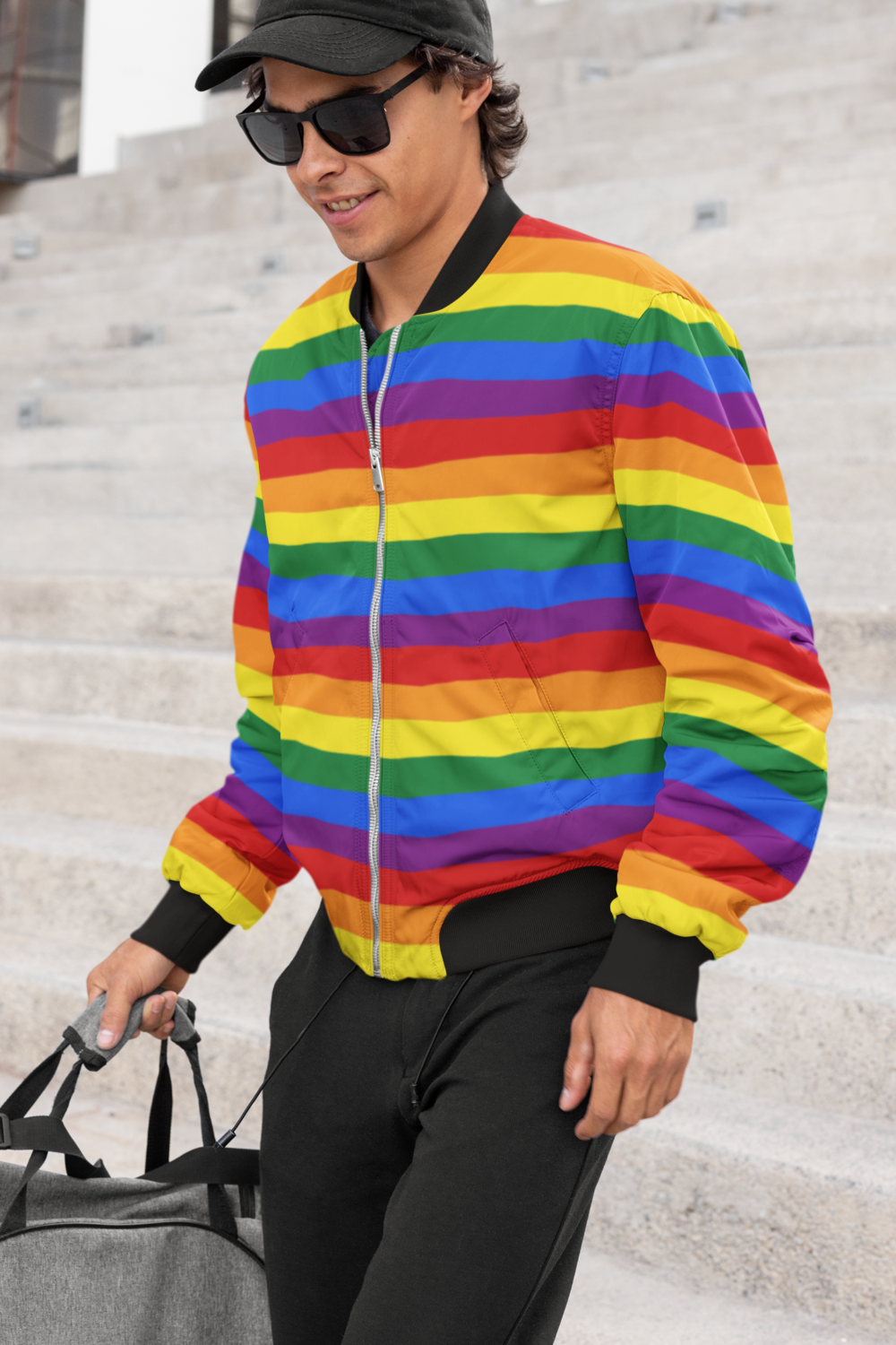 Rainbow Bomber Jacket – Mist LGBTQ Foundation
