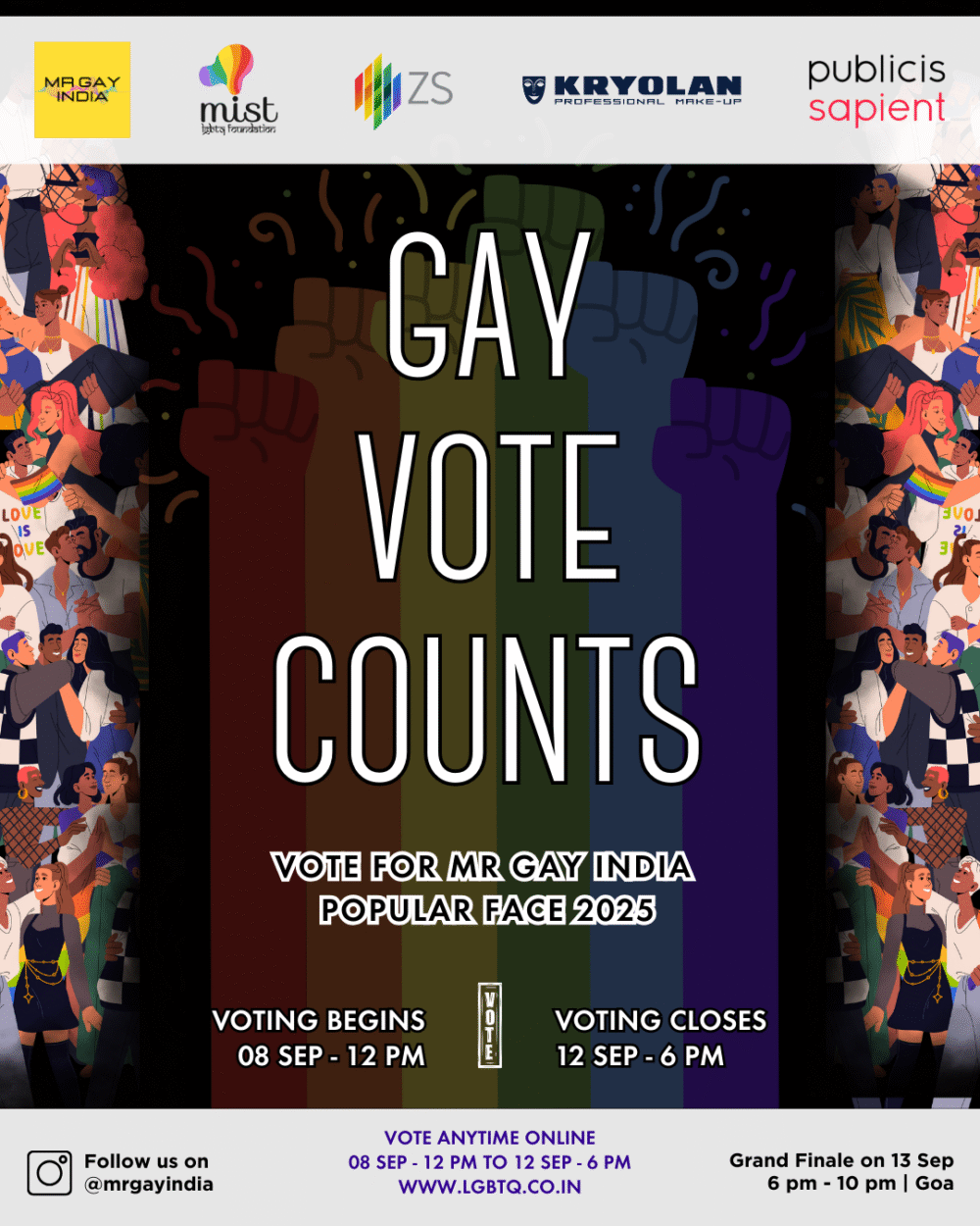 MGI 2025 – Popular Face Voting – Mist LGBTQ Foundation